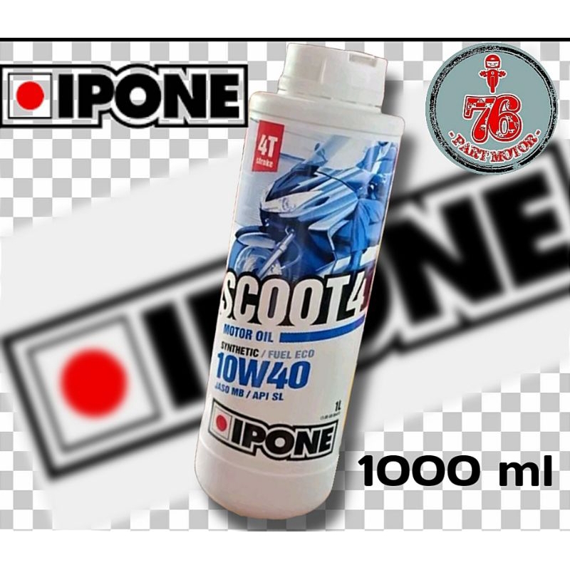 Jual OIL IPONE SCOOT 4T 10W/40 1 lt | Shopee Indonesia