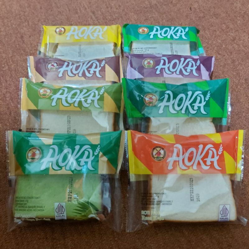 Jual 1 DUS AOKA ROTI PANGGANG / ROTI GULUNG ALL VARIAN RASA | Shopee ...
