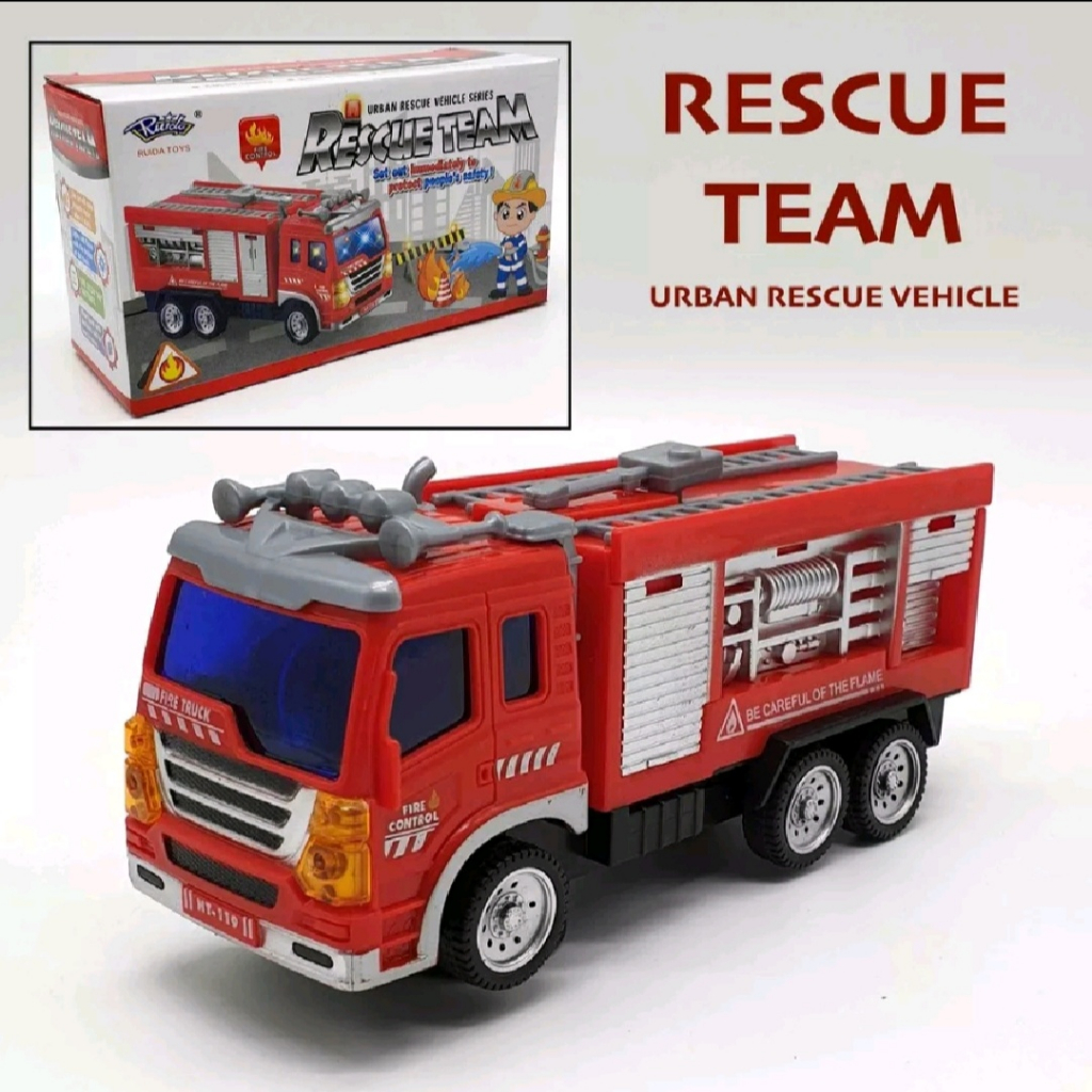 Jual Mainan Mobil Pemadam 777 86 Rescue Team Ada Lampu Dan Suara ...