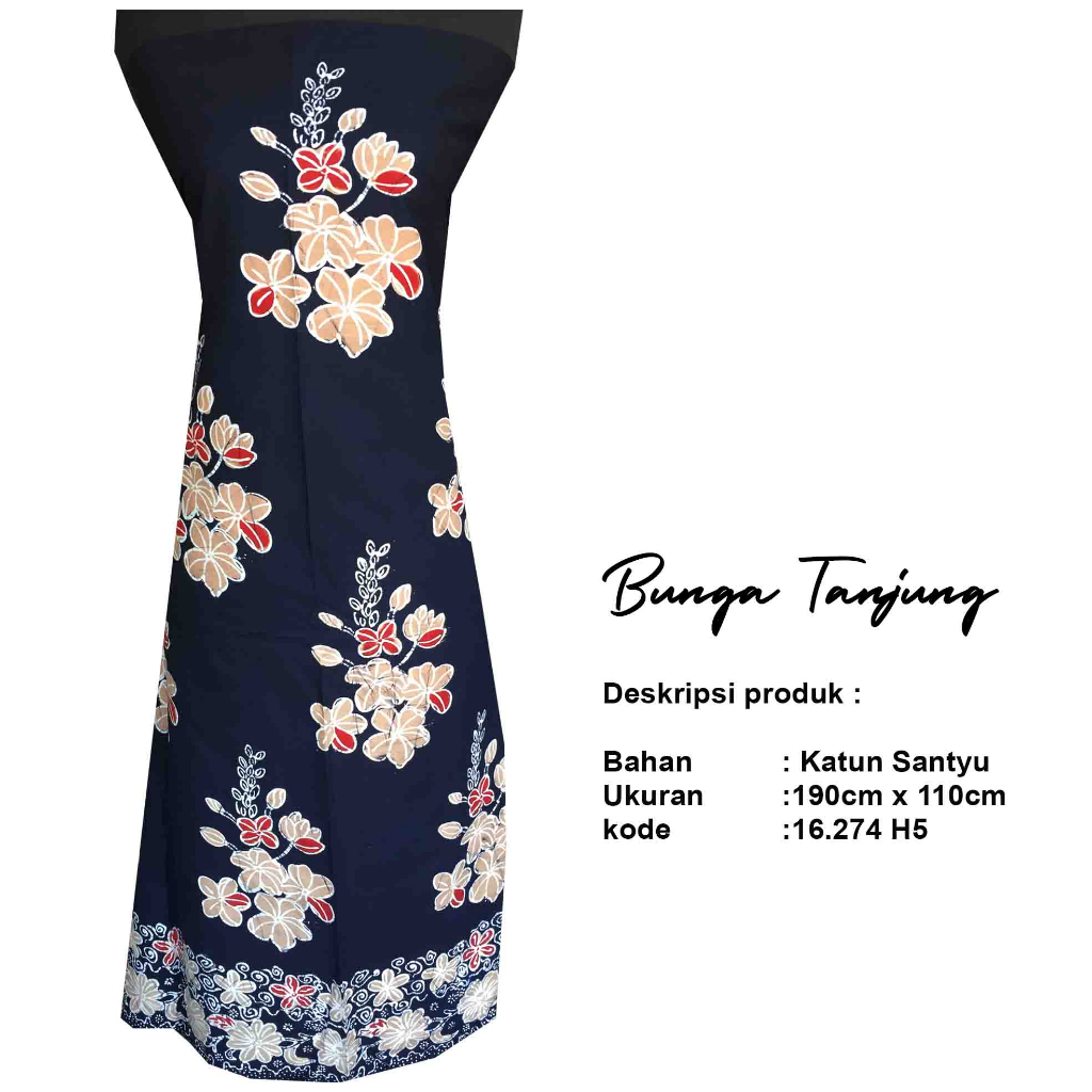 Jual batik motif bunga tanjung khas sidoarjo - seragam batik dinas ...