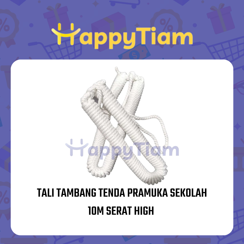 Jual TALI TAMBANG TENDA PRAMUKA SEKOLAH 10M TISU & SERAT ~ TALI MARLON ...