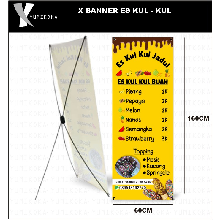 Jual SPANDUK TIANG PENYANGGA ES KUL KUL BISA CUSTOME REQUEST | Shopee ...