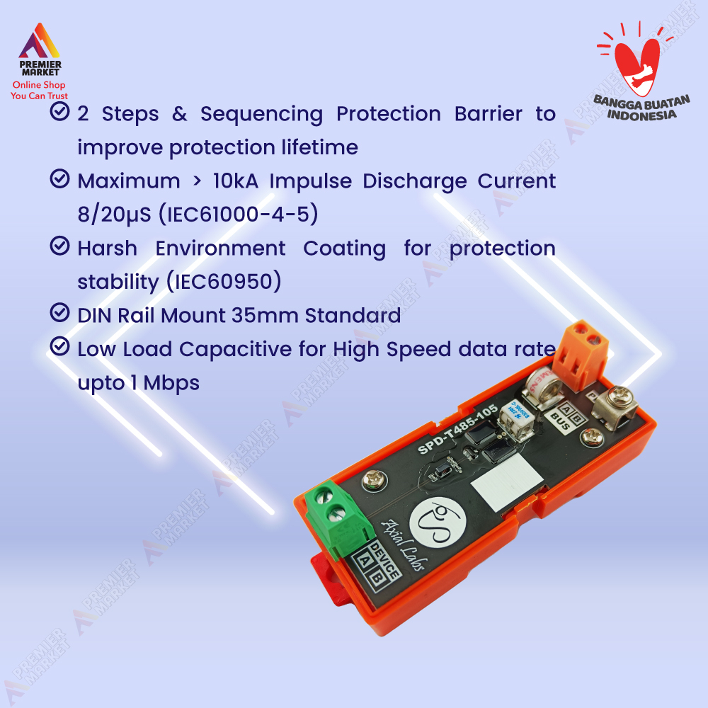 Jual SPD-T485-105 Surge Protector RS-485 Anti Petir Bus RS485 | Shopee ...