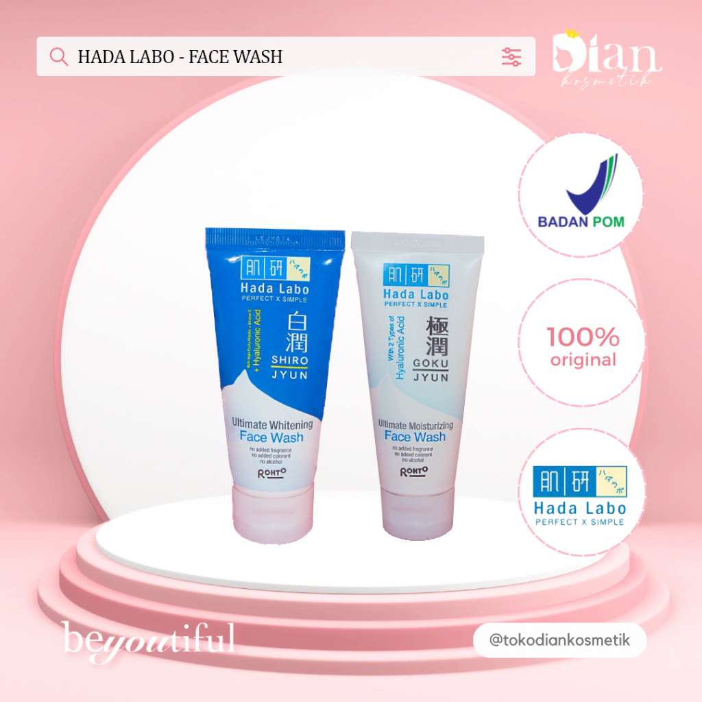 Jual HADA LABO - FACE WASH ULTIMATE SHIRJOYUN & GOKUJYUN | Shopee Indonesia
