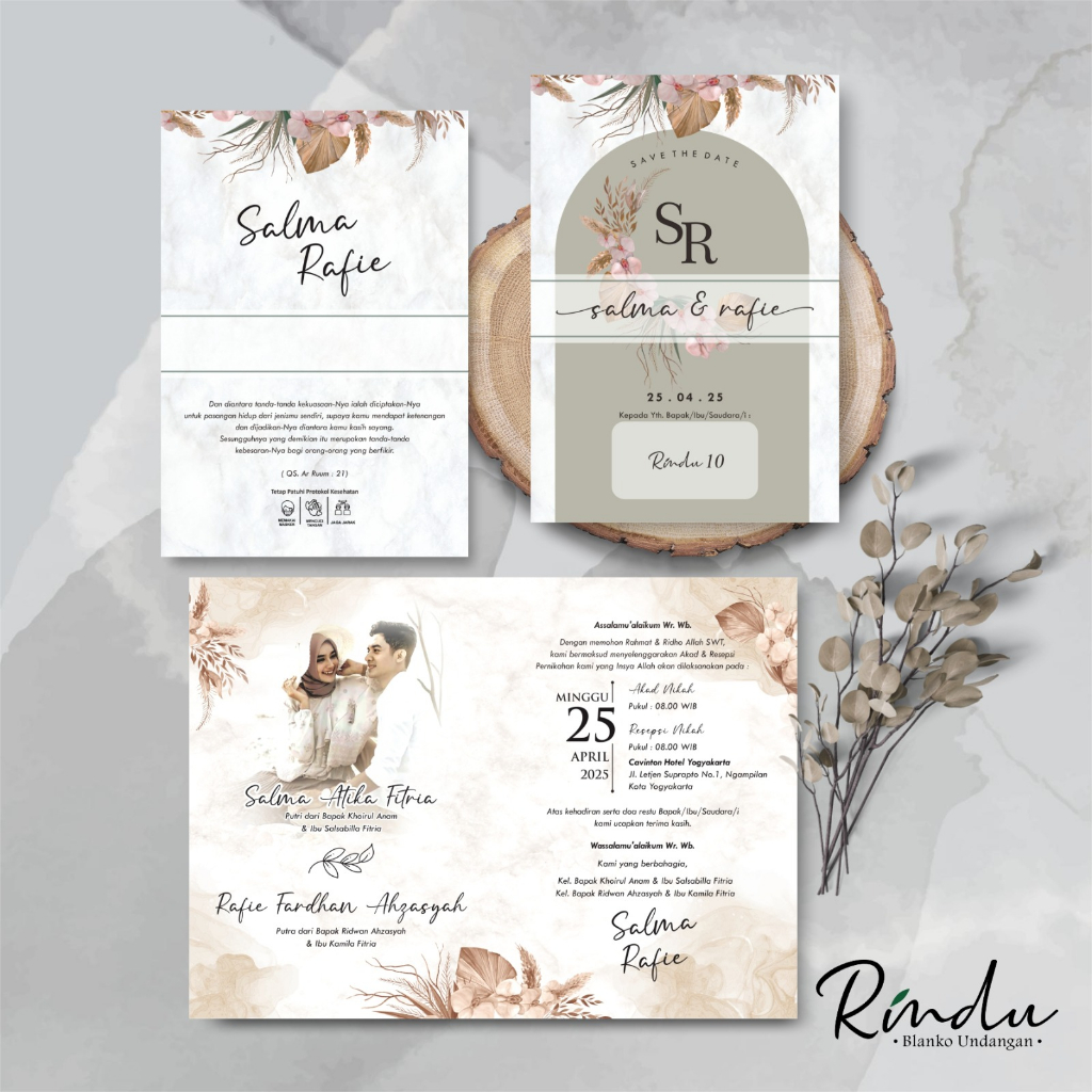 Jual Blangko Undangan Rindu 10 | Blangko Undangan | Undangan Murah ...