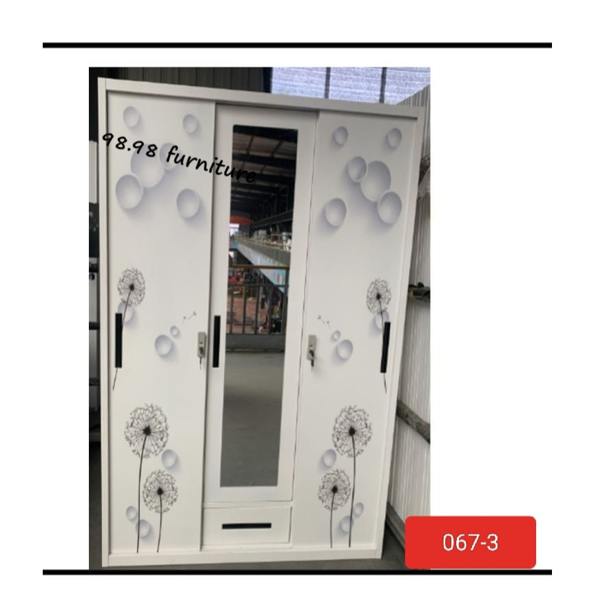 Jual Lemari Pakaian 3 Pintu Plat Besi - Medan | Shopee Indonesia