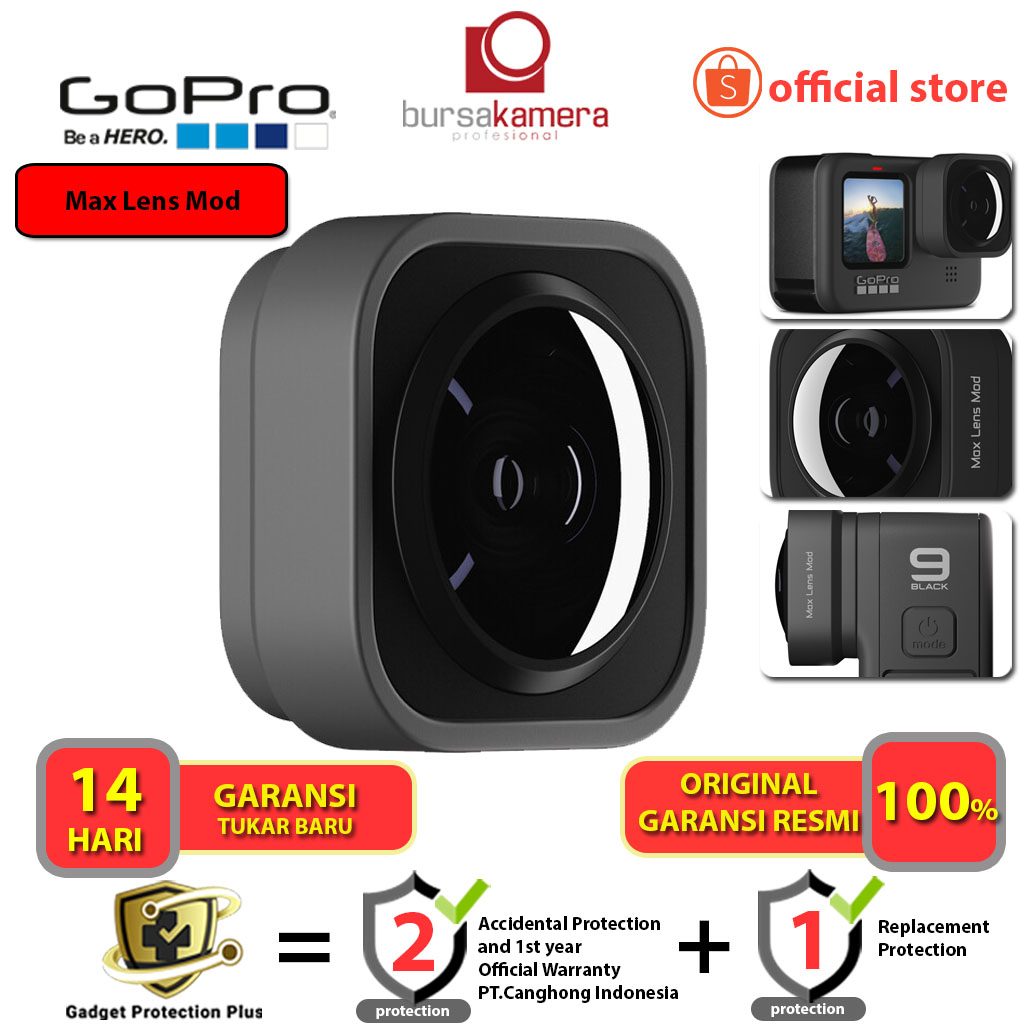 Jual GoPro Max Lens Mod for GoPro HERO9/HERO10/HERO11 Black | Shopee ...