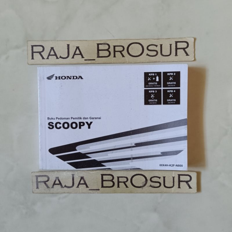 Jual Buku pedoman pemilik dan garansi/Manual Book Honda Scoopy K2F 2022 ...
