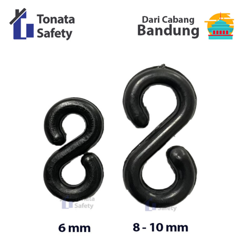 Jual Letter S Plastic Chain / Pengait Rantai Plastik / Plastic Hook ...