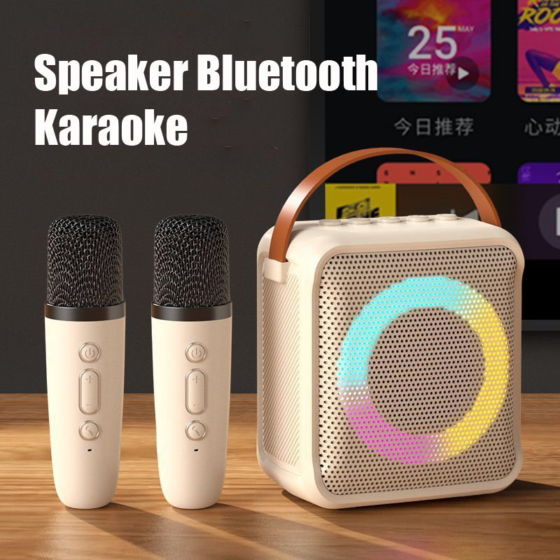 Jual speaker bluetooth karaoke speaker karaoke With Mini Speaker Portable Wireless Microphone ...