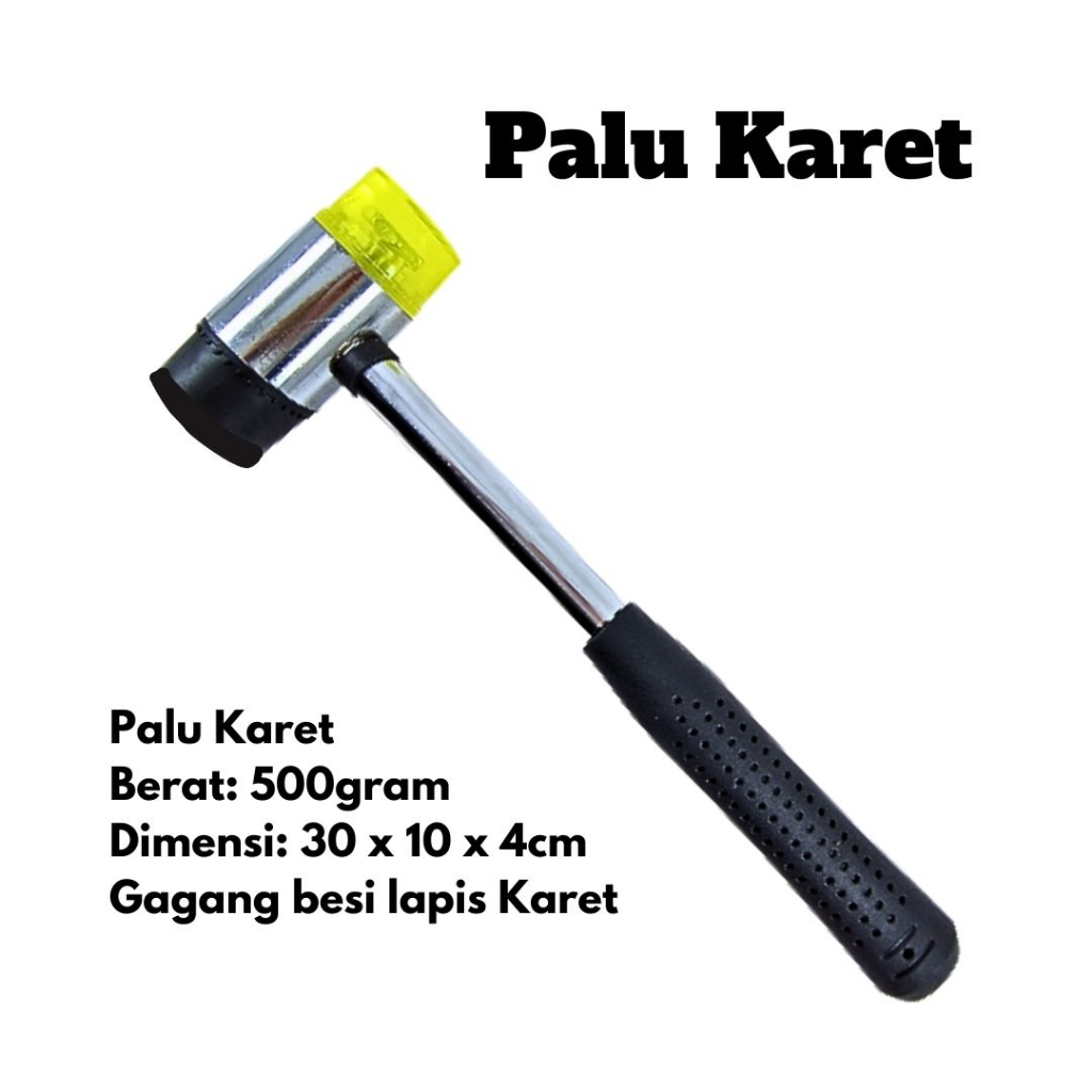Jual Palu Karet Martil Gagang Besi Lapis Karet Rubber Hammer | Shopee ...