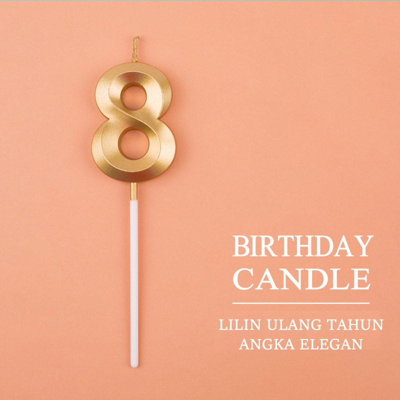Jual Lilin Angka Ulang Tahun Elegan Warna Metalik Ukuran Besar ...