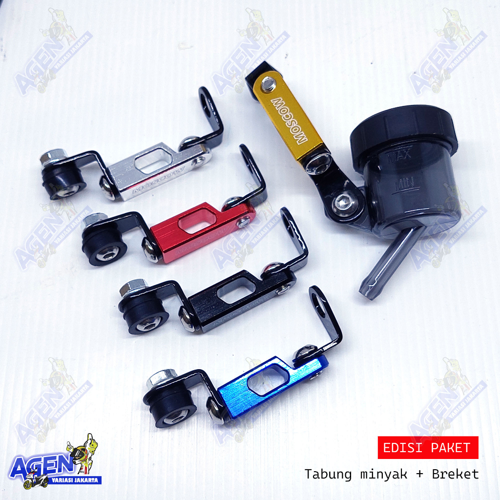 Jual Bracket Tabung Minyak Rembreket Tabung Minyak Rem Full Cnc Paket Tabung Tempat Minyak Rem