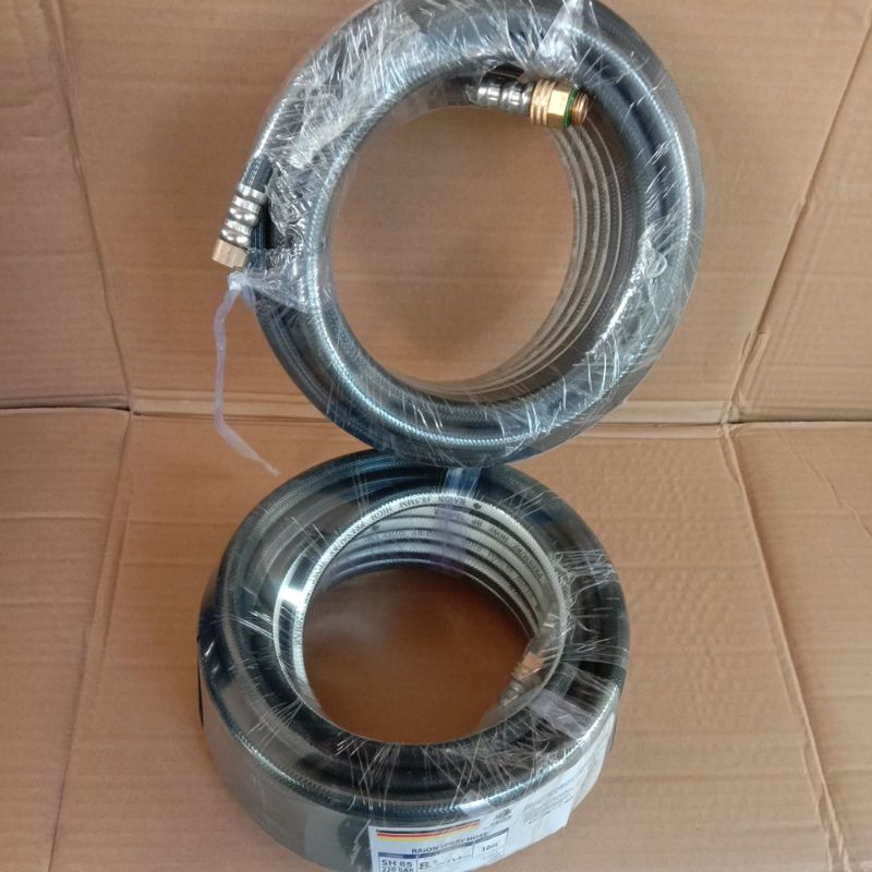 Jual Selang Kompresor Angin / Selang Kompresor Air / Selang Hitam 10M ...