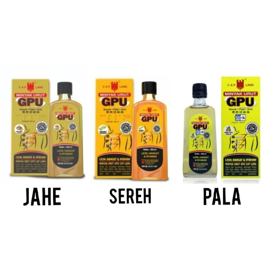 Jual Cap Lang Minyak Urut GPU 60ml | Shopee Indonesia