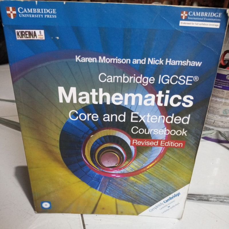 Jual BUKU ORIGINAL - CAMBRIDGE IGCSE MATHEMATICS CORE AND EXTENDED COURSEBOOK REVISED EDITION ...
