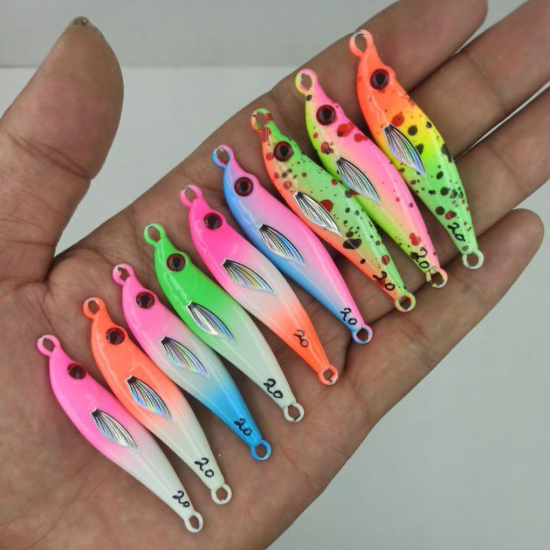 Jual metal jig 20 gram suneo series full GID original disain umpan ...
