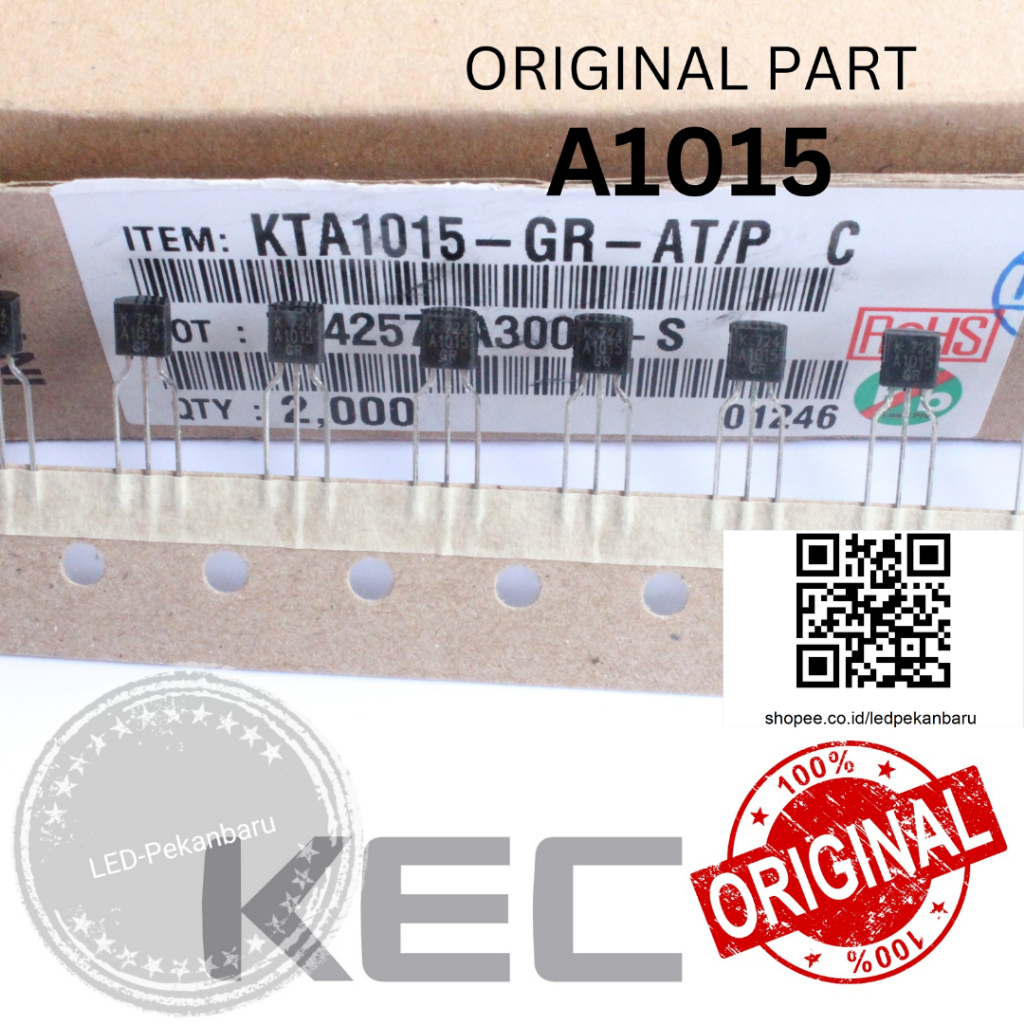 Jual ORIGINAL TRANSISTOR KTA1015 A1015 A 1015 PNP TR SILICON KEC ...