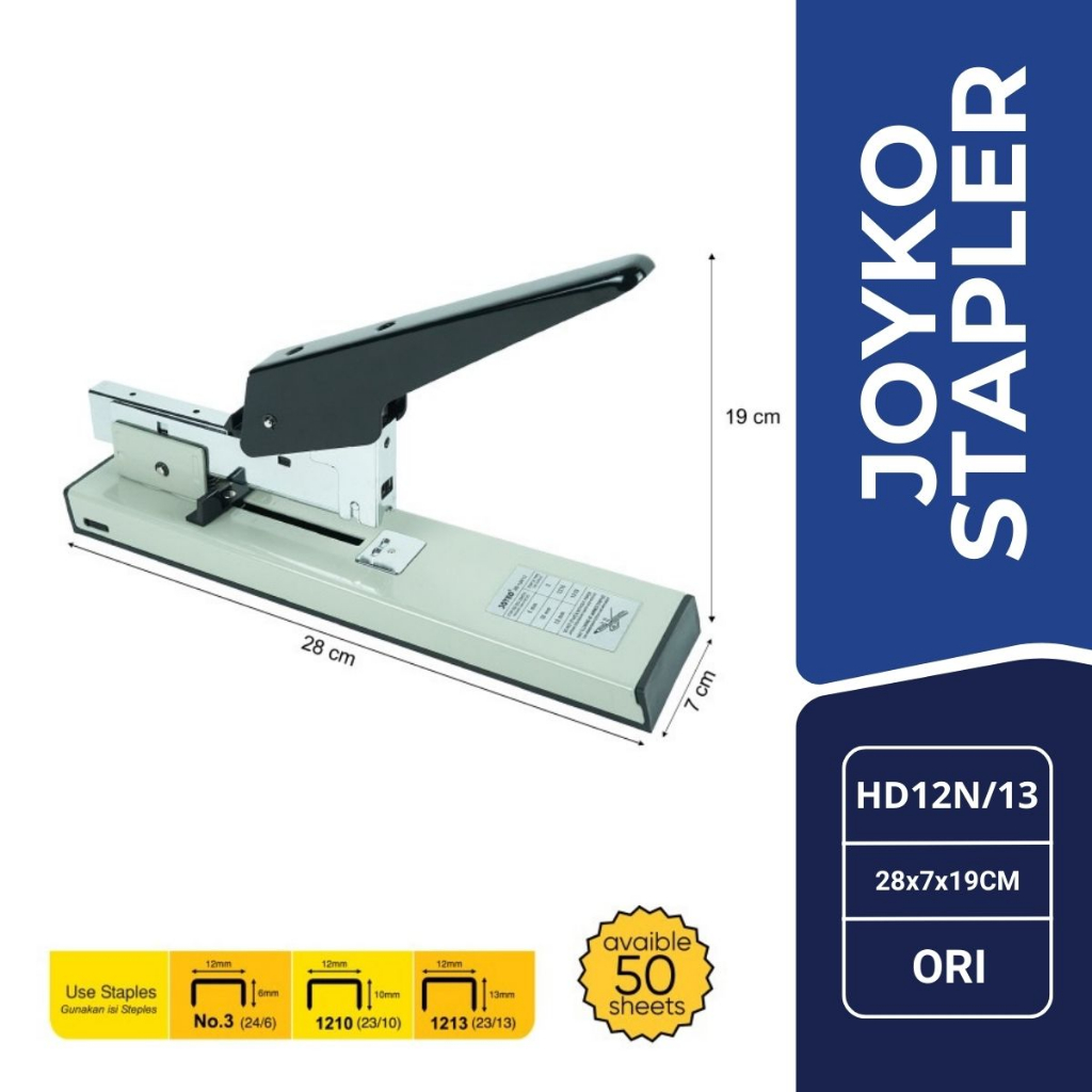 Jual Joyko Stapler Heavy Duty HD-12N/13 Staples Kertas Dalam Jumlah ...