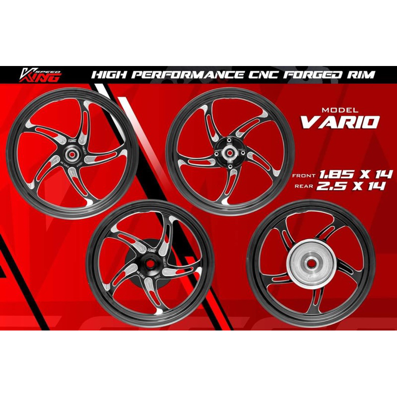 Jual VELG KING SPEED FORGED RIM v2 PNP HONDA VARIO 125 150 PCX CBU ...