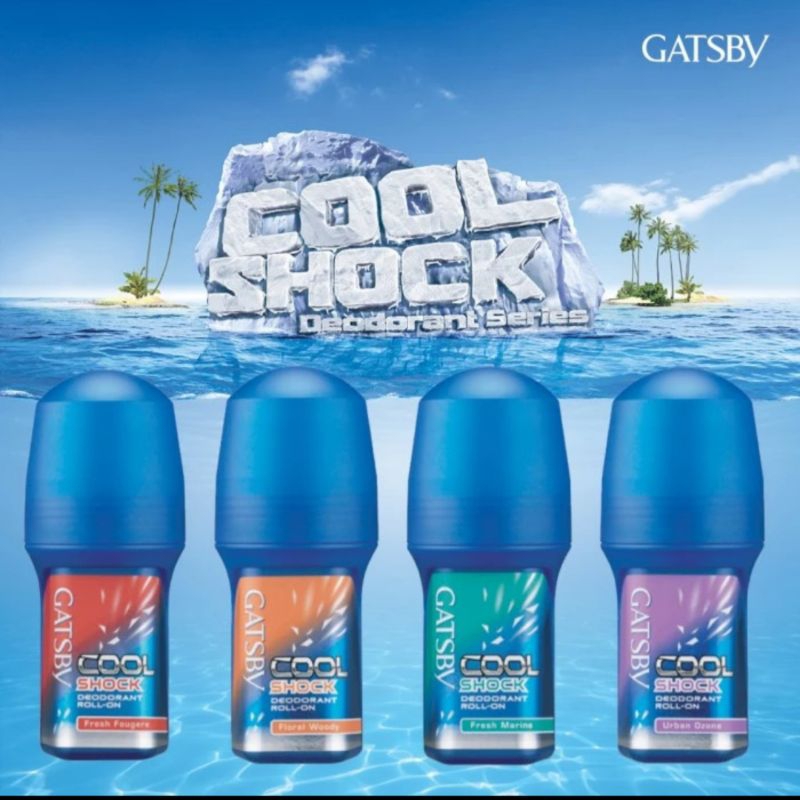 Jual GATSBY Cool Shock Deodorant Roll On 50ml | Shopee Indonesia