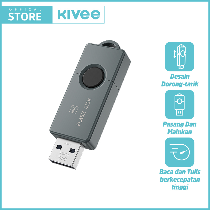Jual KIVEE Flashdisk OTG 64GB KV-UK13 Type C & USB 3.0 High-Speed ...