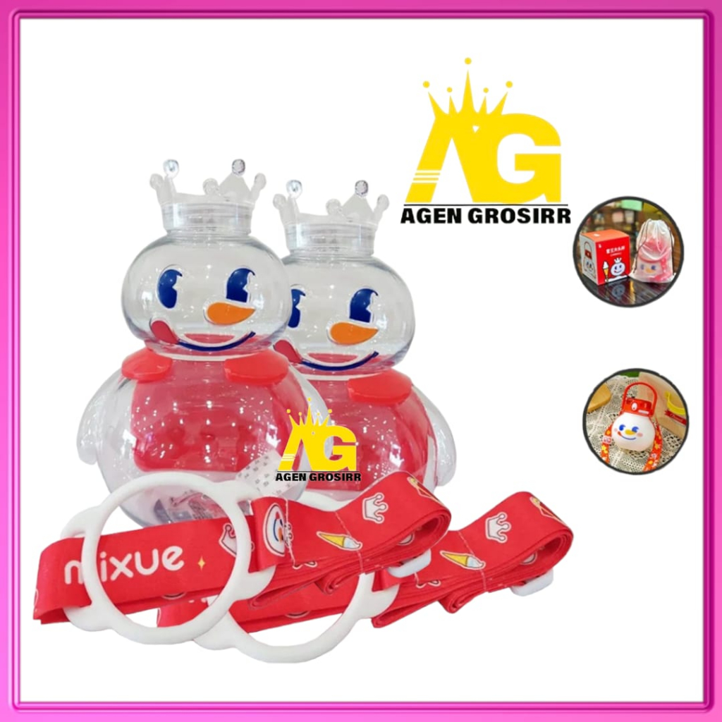 Jual AG BOTOL VIRAL MIXUE 700ML TANPA SEDOTAN / 1400ML PLUS SEDOTAN ...