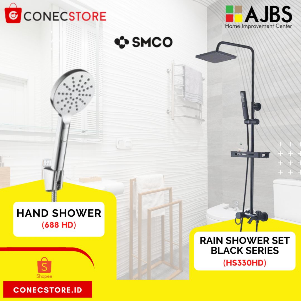 Jual RAIN SHOWER SET BLACK SERIES | Shopee Indonesia