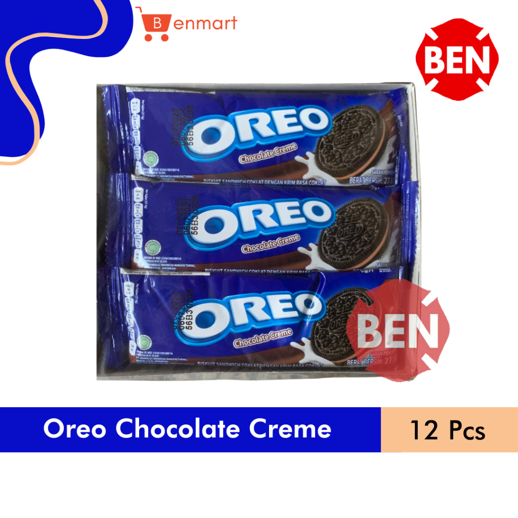 Jual Oreo Chocolate Creme 1 Pak Box 12 Pcs - Loop Isi 4 - Eceran 2000 ...