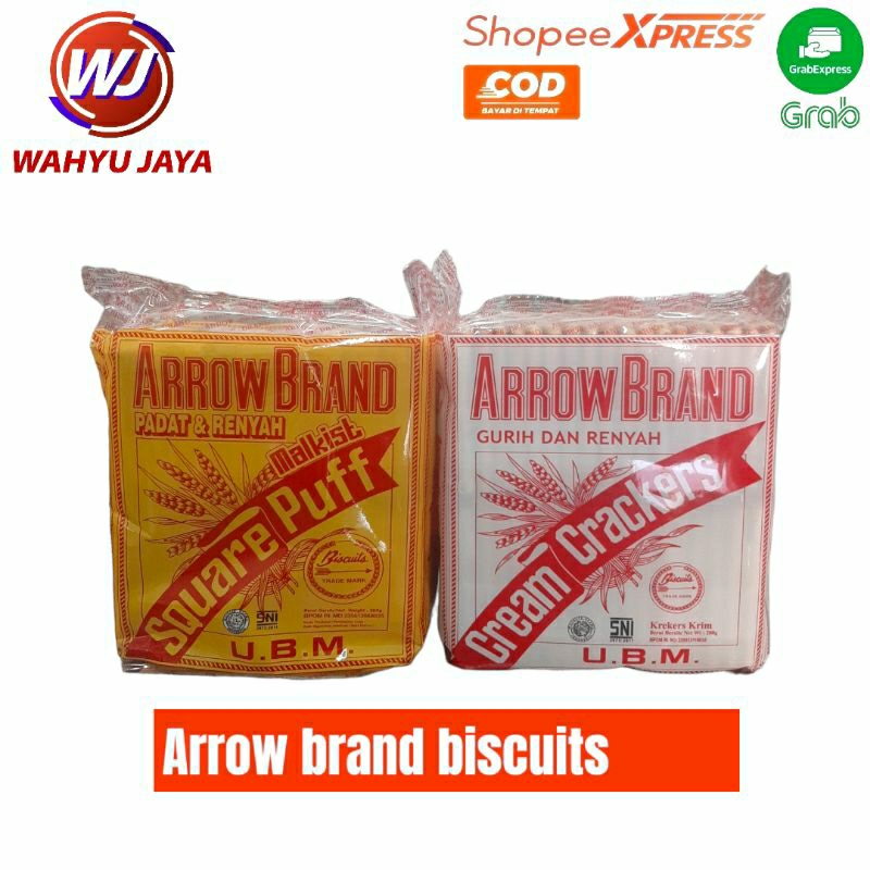 Jual Arrow brand cream crackers dan square puff | Shopee Indonesia