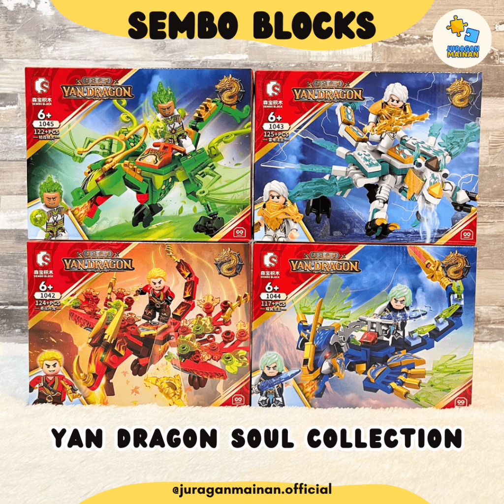 Jual SEMBO BLOCKS Yan Dragon Series - Bricks Mainan Balok Mainan ...