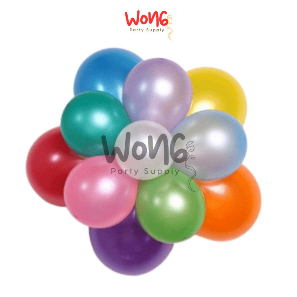 Jual Balon Latex Metalik 5inch / Balon Latex Metalik 12inch / Balon ...