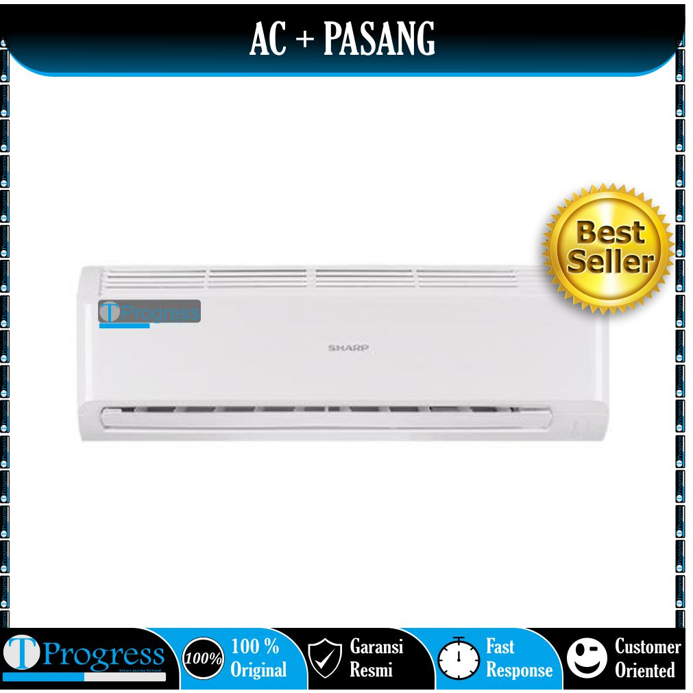 Jual AC SHARP 1 PK AH-A9BBY / 9BBY + PASANG | Shopee Indonesia