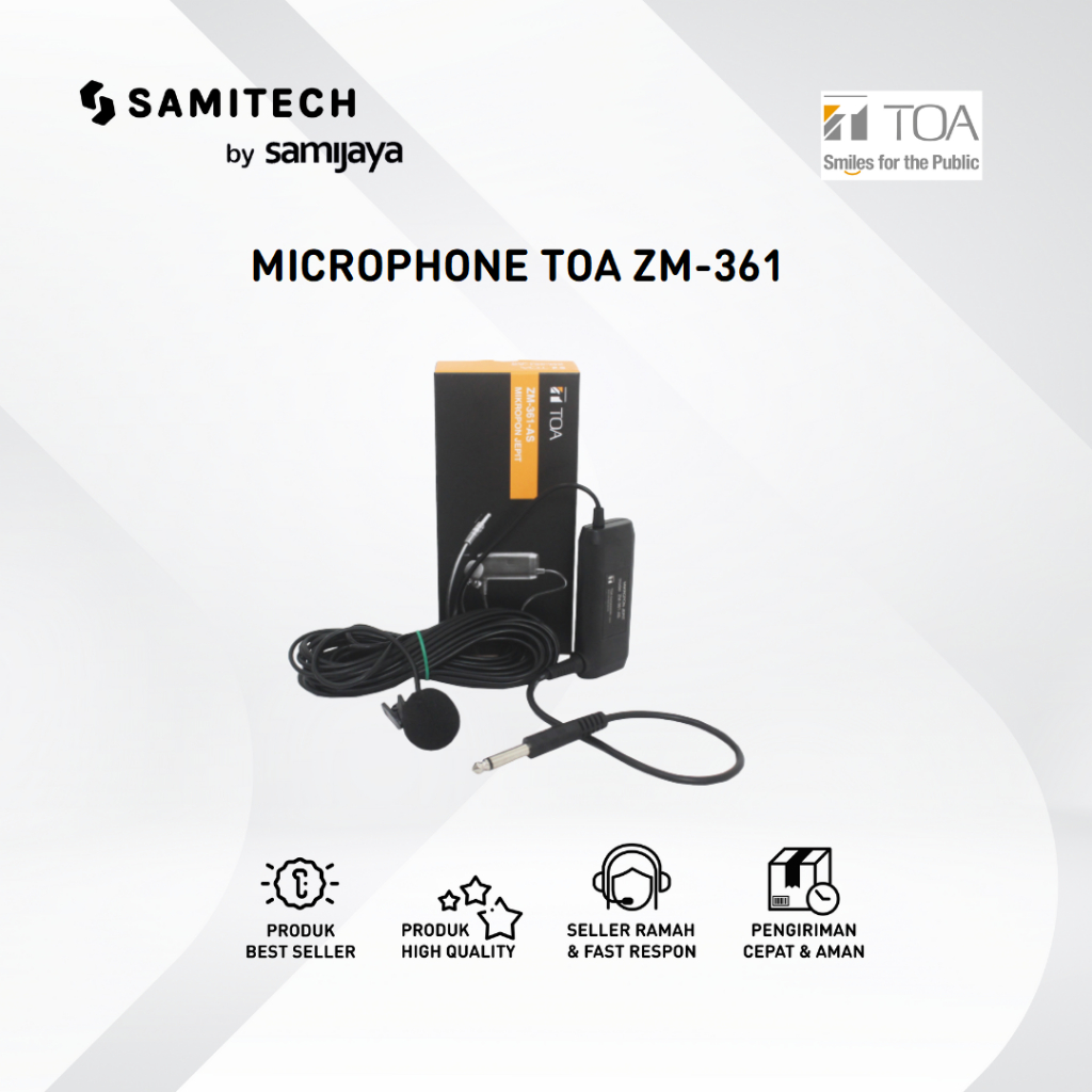 Jual MIC - MICROPHONE JEPIT TOA ZM-361 | Shopee Indonesia