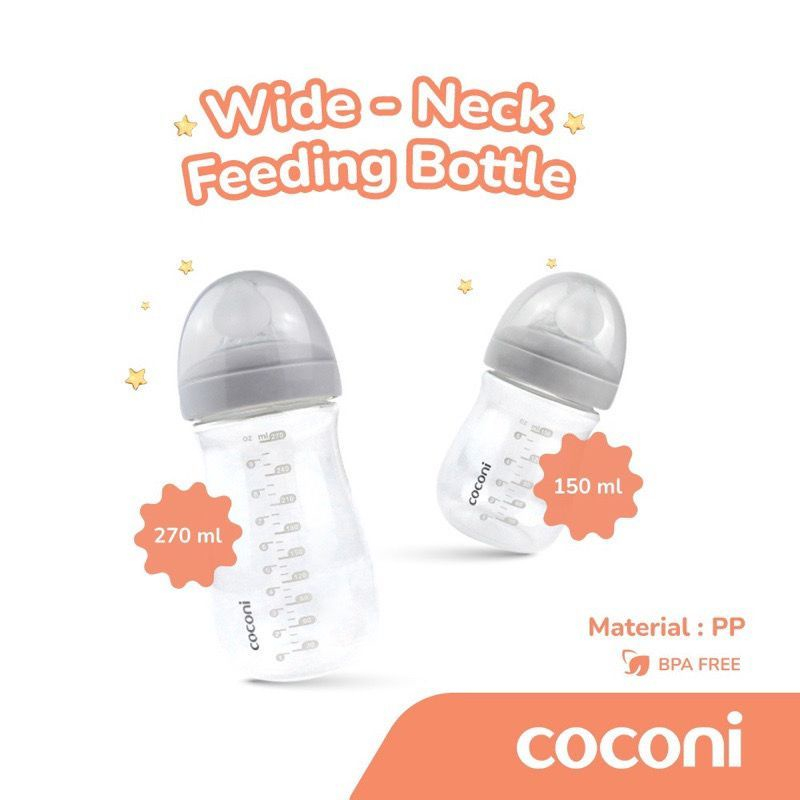 Jual Coconi Wide-neck Baby Bottle Botol Susu Dot Wideneck Bayi Anti ...