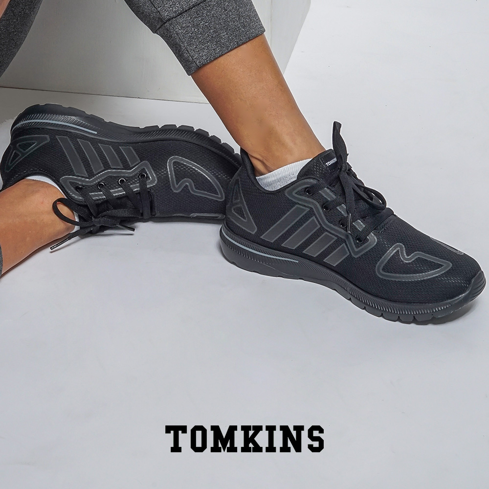 Jual TOMKINS Sneakers Pria Otto - Black | Shopee Indonesia