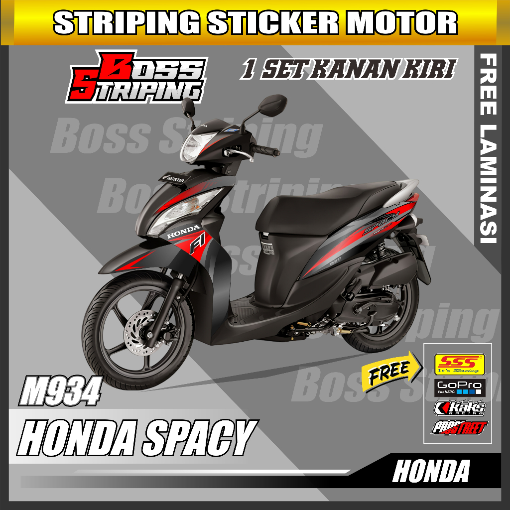 Jual STIKER MOTOR STRIPING MOTOR SPACY KODE (M934) STICKER MOTOR ...