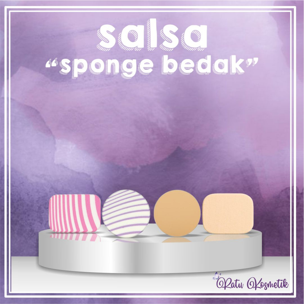 Jual RATU Salsa Sponge Bedak Bulat & Persegi | Spons tepuk bedak spon ...
