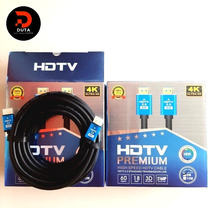 Jual Kabel HDMI 4K 5M / 5 Meter UHD High Speed HDTV Premium Original ...