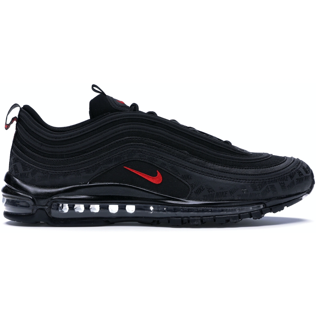 Jual BARU AM97 REFLECTIVE LOGO BLACK RED | Shopee Indonesia