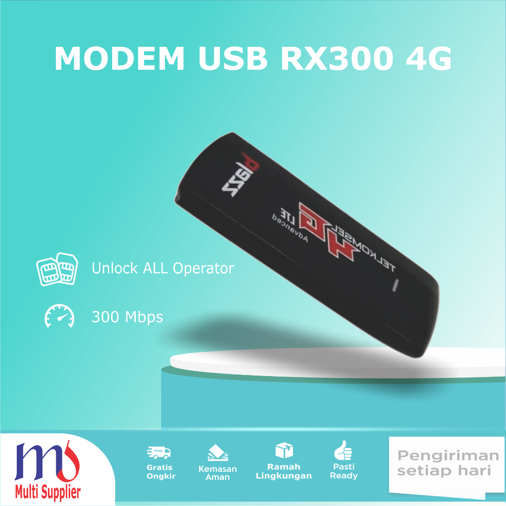 Jual MODEM USB 4G LTE - UNLOCK ALL OPERATORS GSM BLAZZ RX300 Mini Speed ...