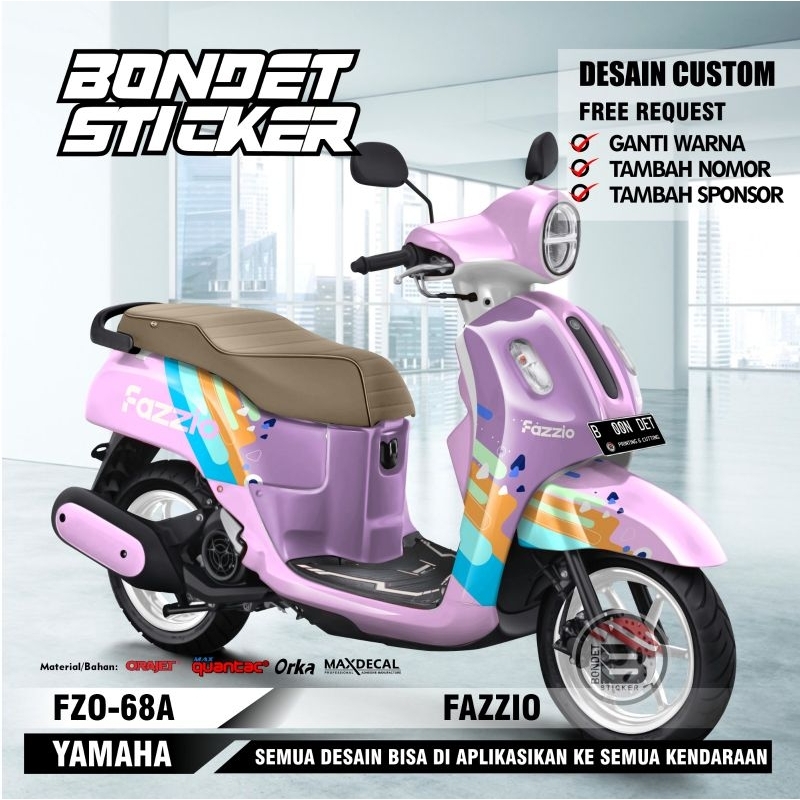 Jual stiker Decal Yamaha Fazzio Full Body FZ-68 | Shopee Indonesia