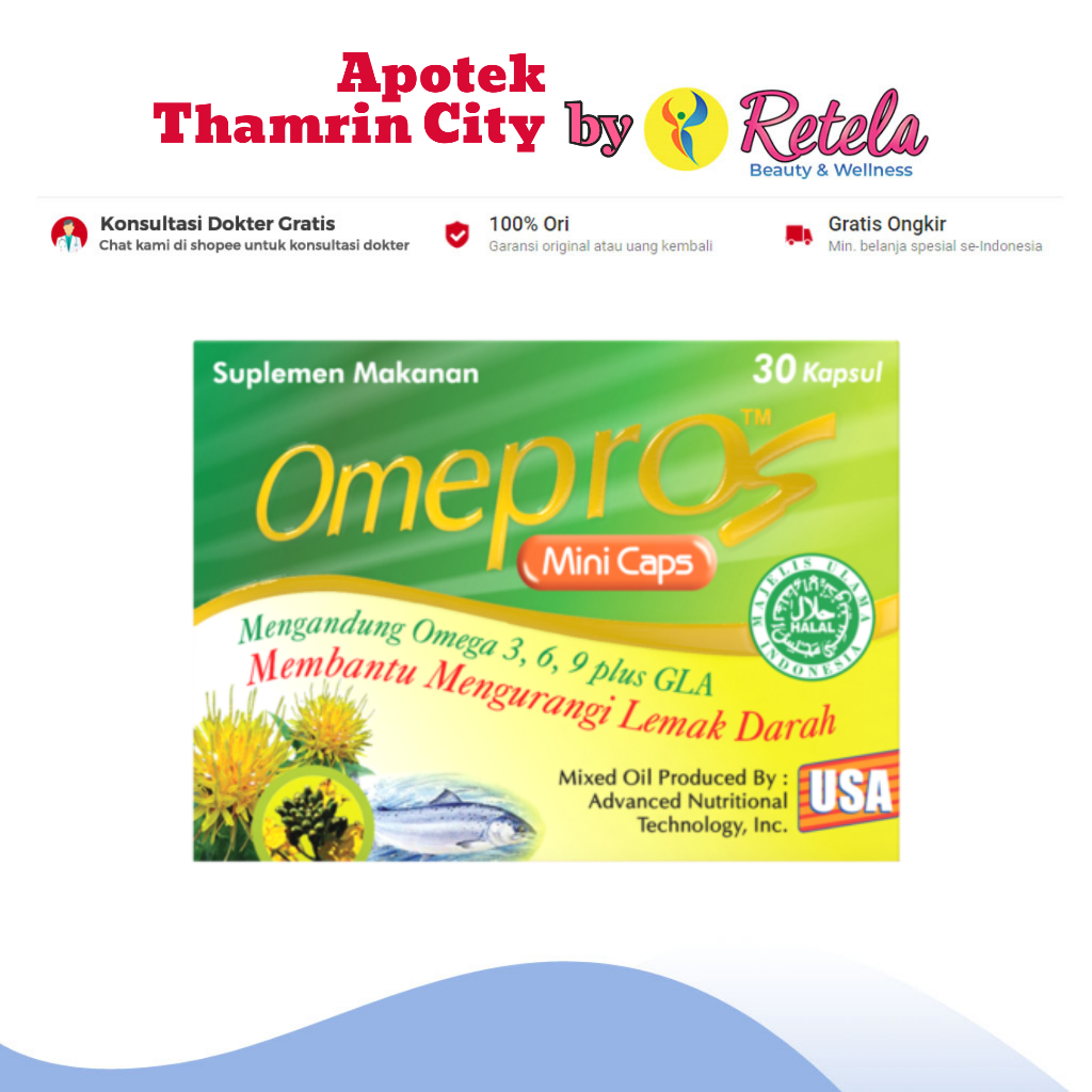 Jual Omepros Mini Caps 30 Capsul | Shopee Indonesia