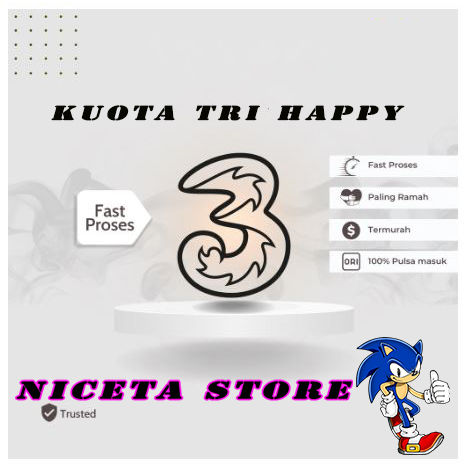 Jual KUOTA TRI 3 UNLIMITED THREE HAPPY Internet strongg | Shopee Indonesia