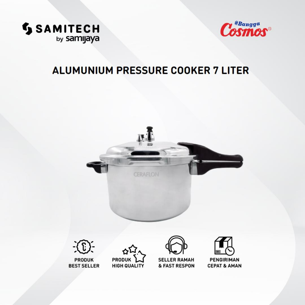 Jual PRESTO COSMOS CPC-071ALG / CPC 071 AL ALUMUNIUM PRESSURE COOKER 7 ...
