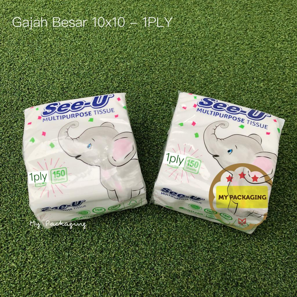 Jual Tissue Multipurpose Pop-Up SEE-U 150sheet 1ply SGP Tisu Tissu see ...