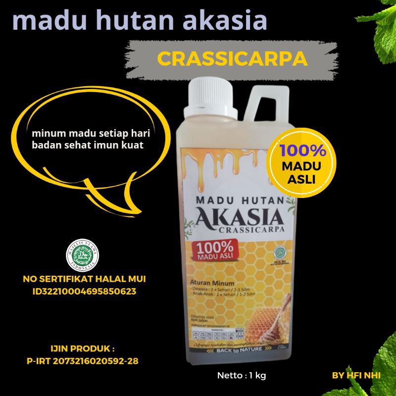 Jual Madu hutan nektar akasia 1 kg dan 500 gram super Grade A ...