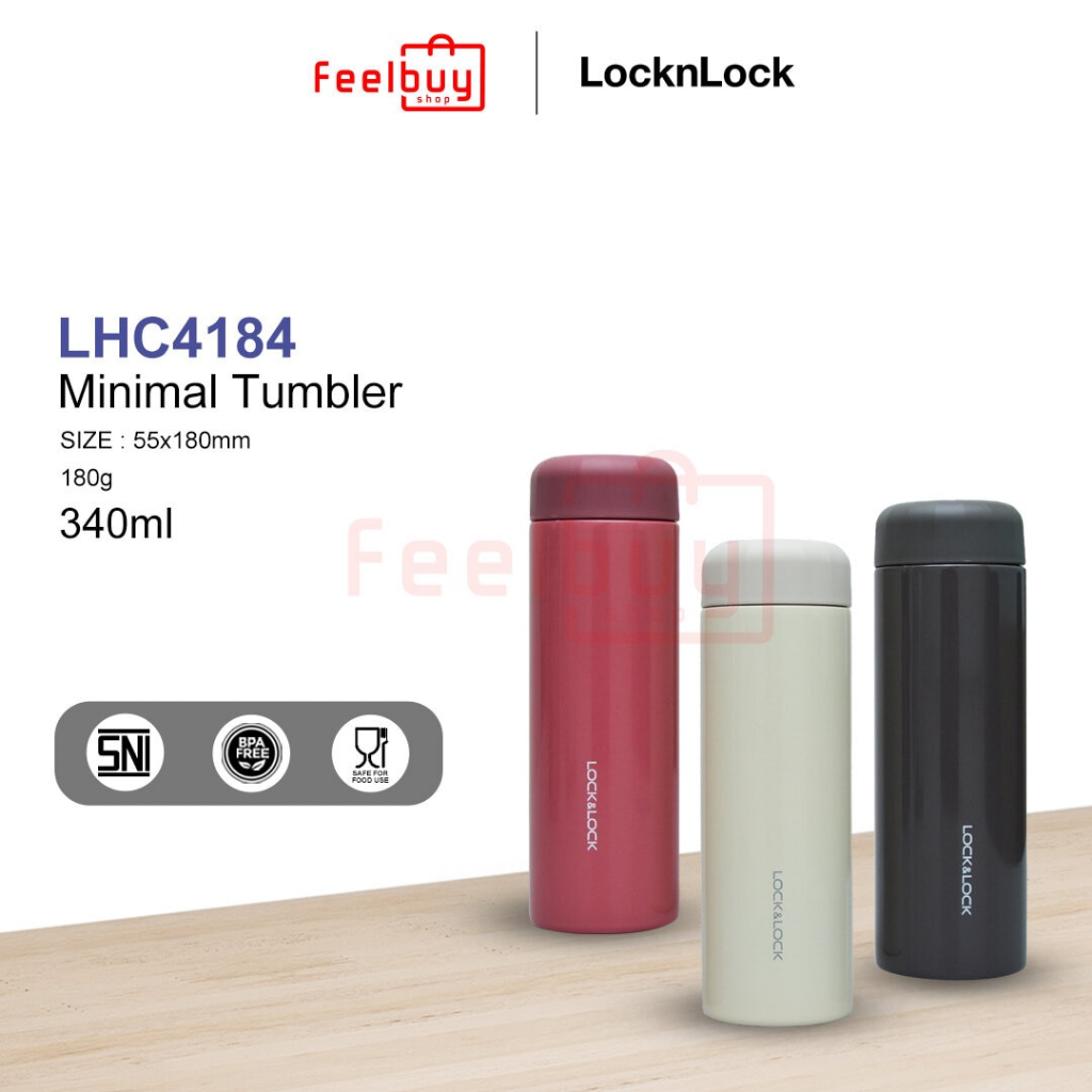 Jual LocknLock Tumbler Lock & Lock Minimal Tumbler 340ml Glossy LHC4184 / Vacuum Tumblr Hot n ...