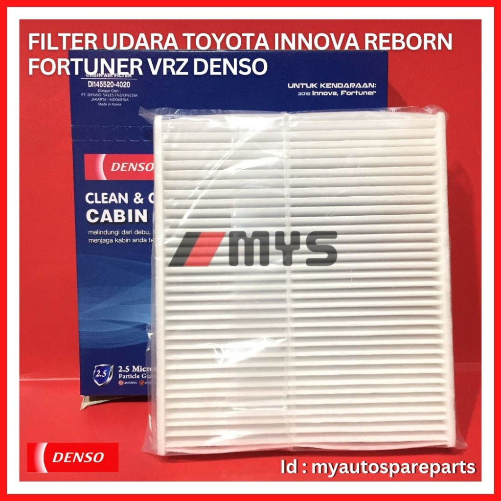 Jual FILTER UDARA AC Mobil TOYOTA Innova Reborn Fortuner VRZ ASLI DENSO ...