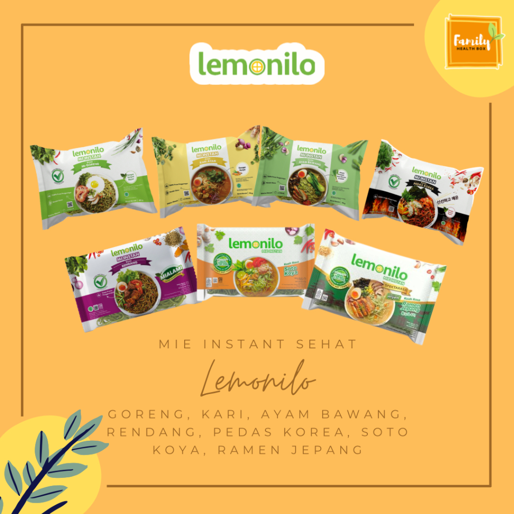 Jual Mie Instant Sehat Lemonilo Goreng / Kari Ayam / Ayam Bawang ...